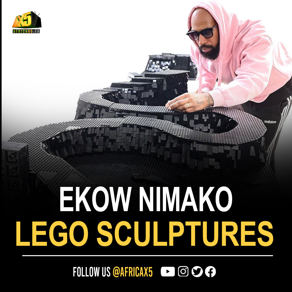 Why Ghanaian Canadian Lego Sculpture Ekow Nimako Uses Black Legos To B ...