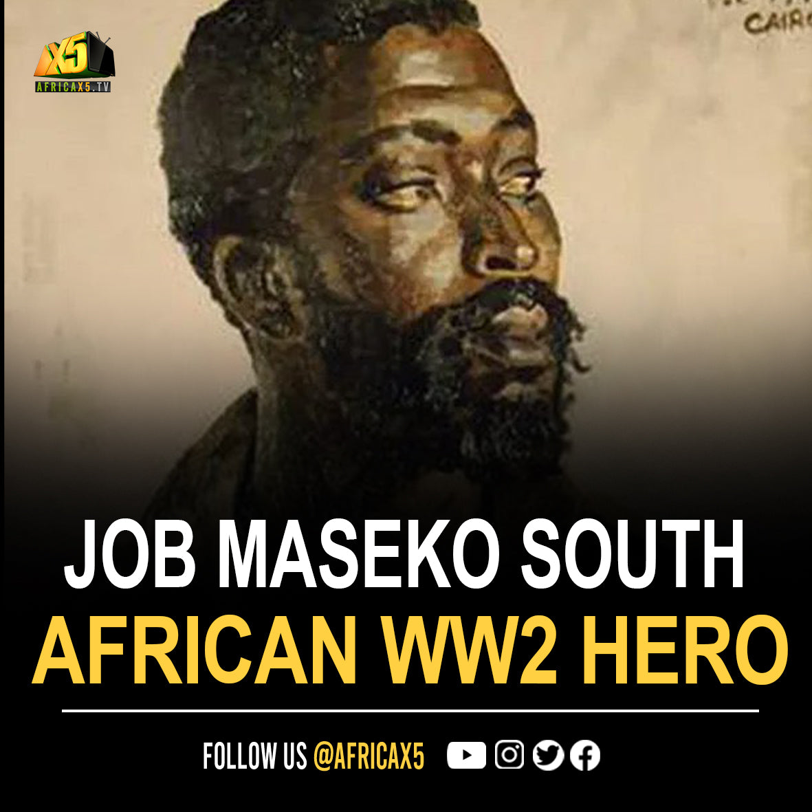 Job Maseko, a WW2 hero, sank a NAZI ship with a bomb made from a tin c ...