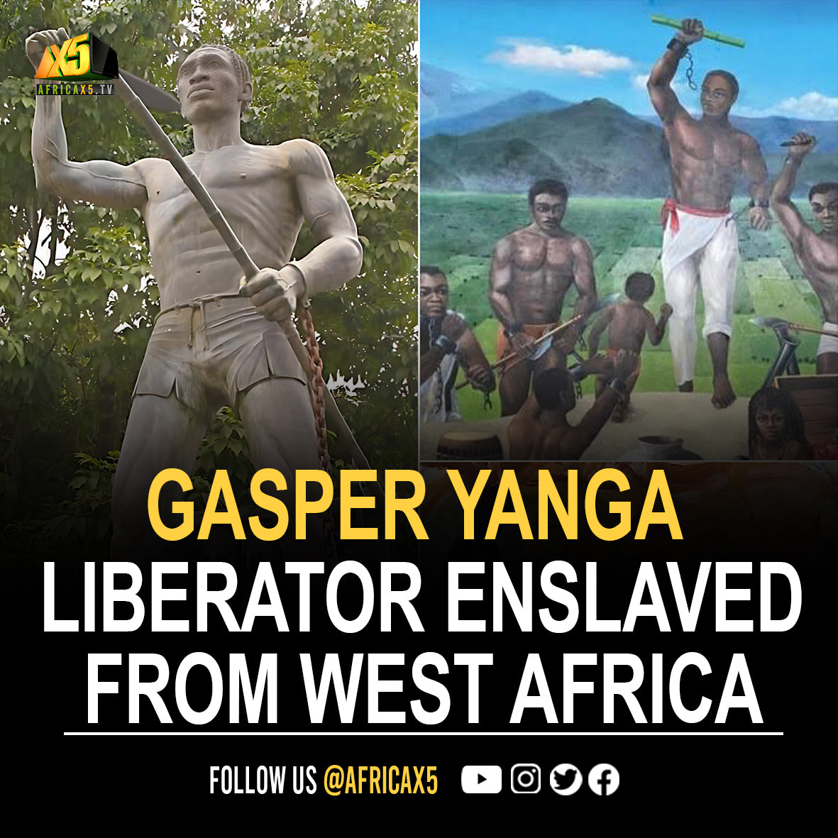 Gaspar Yanga was a liberator and one of Mexico’s heroes, enslaved from ...