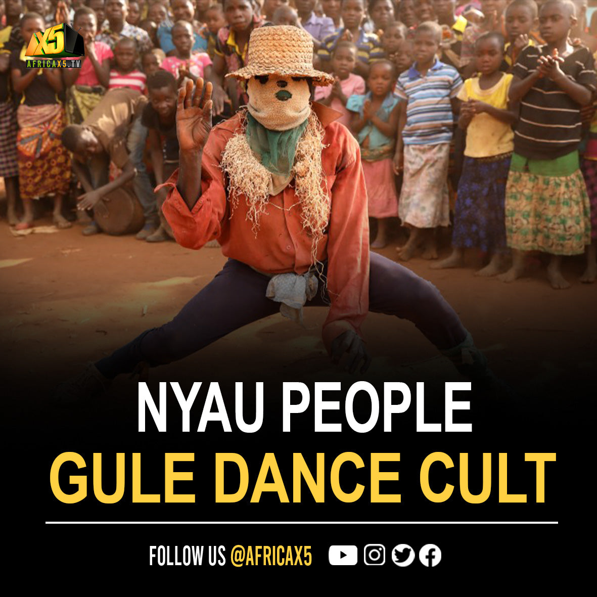The Nyau people secret African society culture, Gule wamkulu dance cul ...